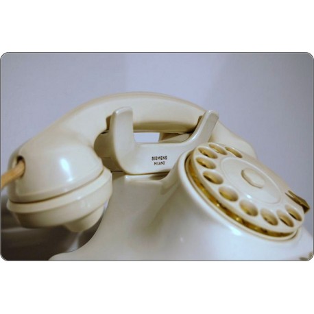 Telefono da Tavolo SIEMENS Mod. W 48, Made in Italy 1948, Bachelite