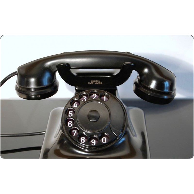 Desk Phone SIEMENS OLAP Milano, Italy 1942, Bakelite